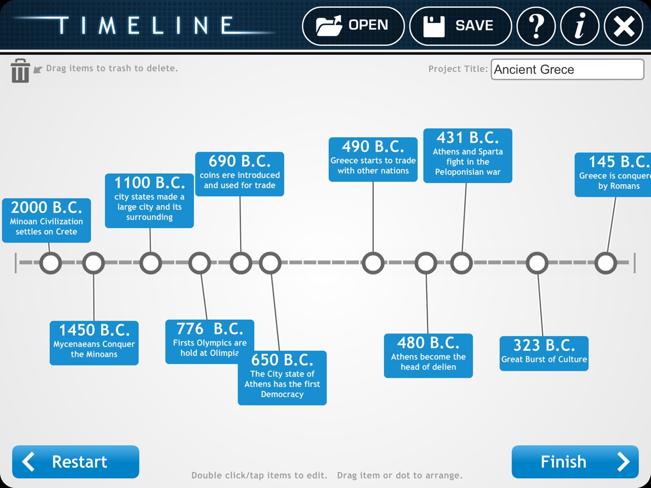 Ancient Greek History Timeline