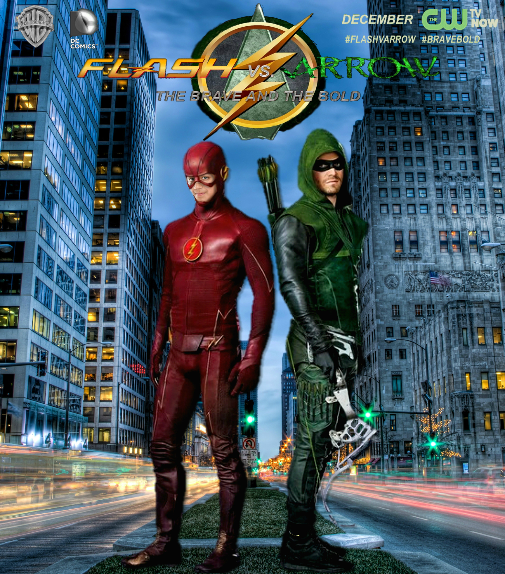 Cw Flash Vs Arrow Poster
